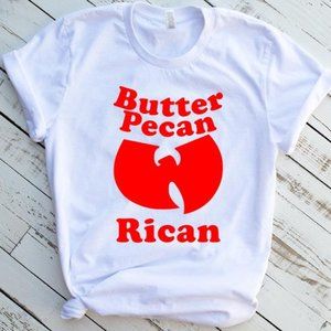 Gildan | Tops | Butter Pecan Rican Wu Tang T Shirt New 9s Retro | Poshmark